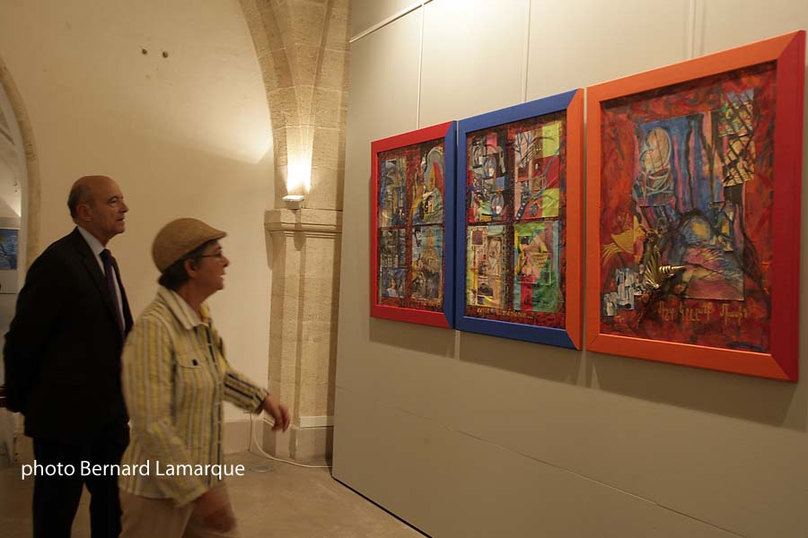 Alain Juppé a inauguré l'exposition de Goren Cour Mably