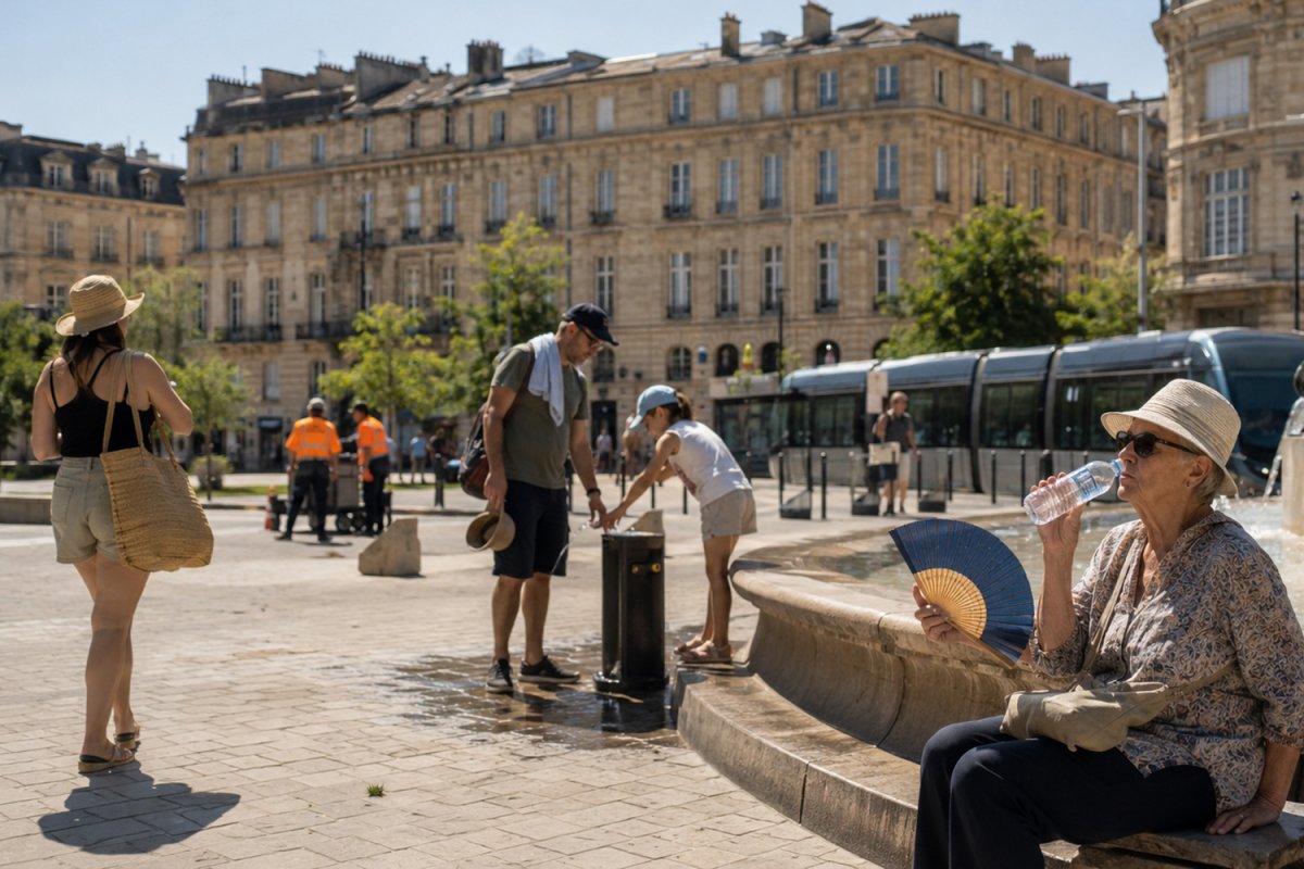 Canicule à Bordeaux : la Ville active son plan, l’opposition alerte ...